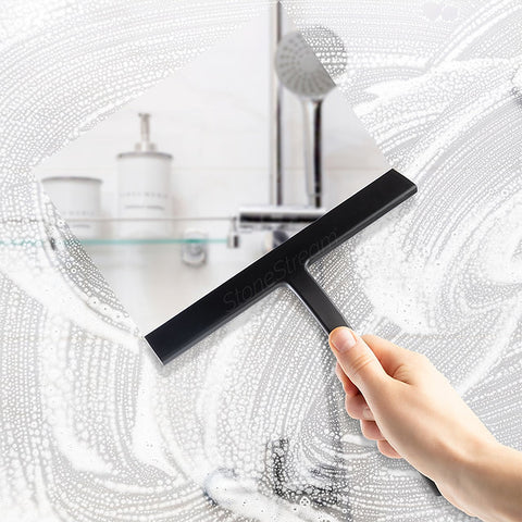 Shower Screen Cleaner Squeegee - Matte Black - StoneStream Shopify